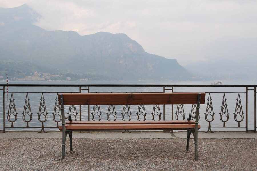 Bellagio bench overlooking Lake Como