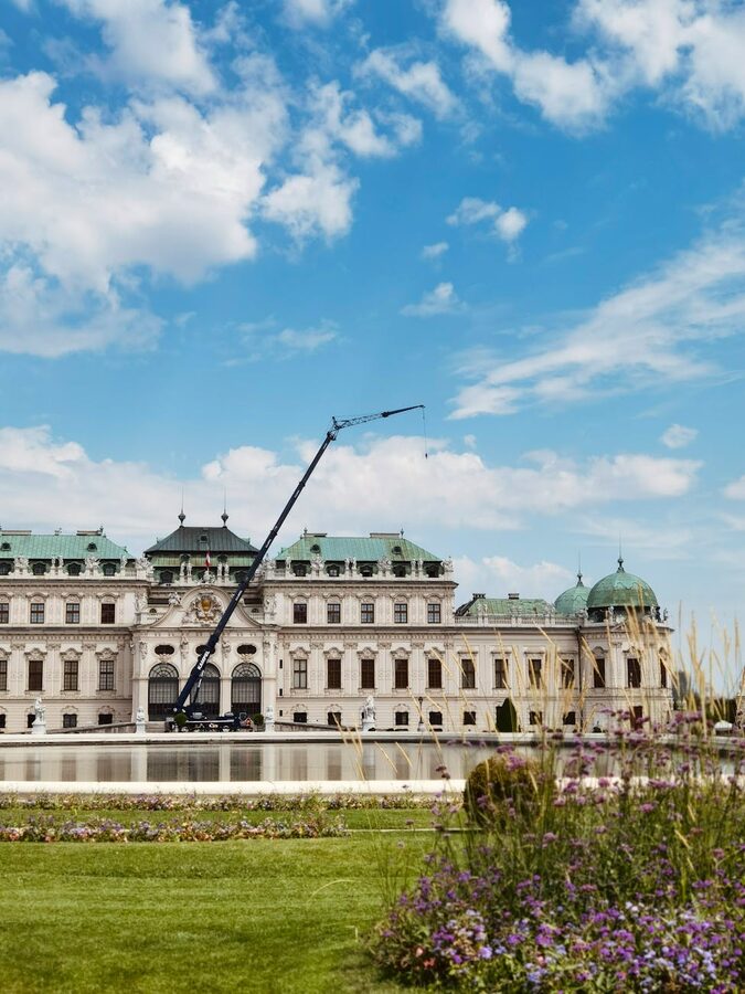Belvedere Palace in winter