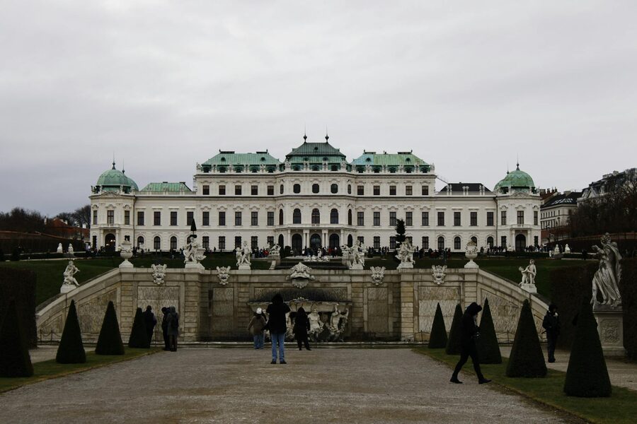 Belvedere Palace reflection pond