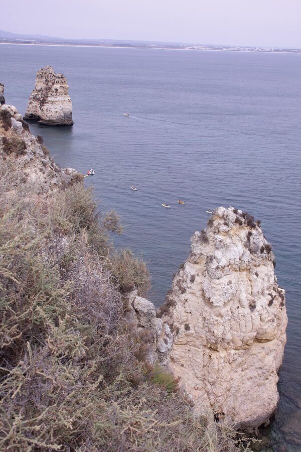 Ponta da Piedade lighthouse and rock formations Lagos Algarve