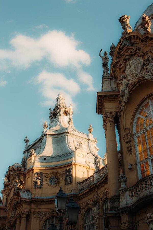 Baroque architecture and sculptures in Budapest
