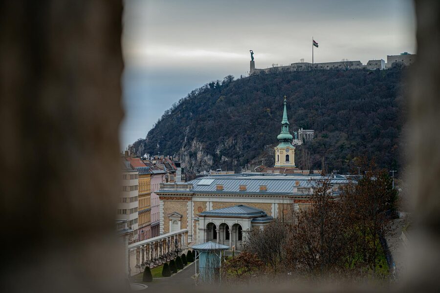 Buda Castle and Citadel with Gellert Hill in Budapest