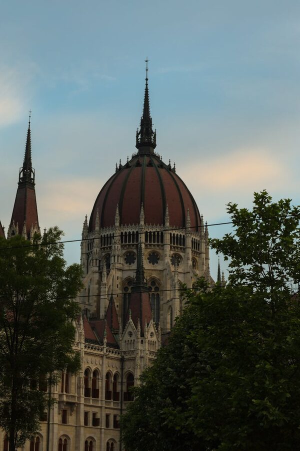 Hungarian Parliament Building dome in Budapest