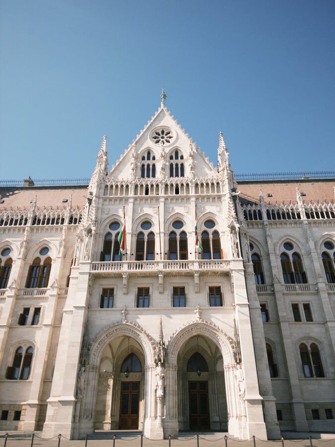 Front view Hungarian Parliament Building