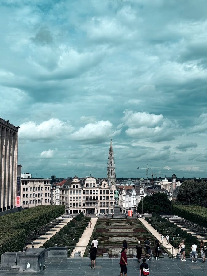 Brussels skyline from Mont des Arts