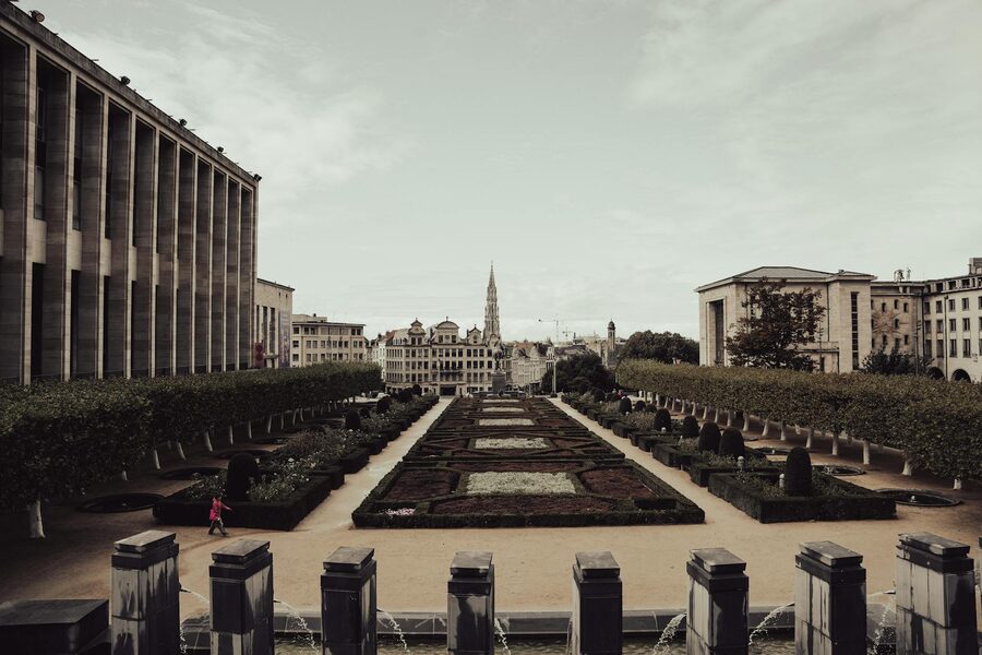 Mont des Arts Garden in Brussels