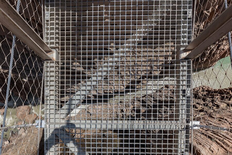 End section of the Caminito del Rey with sweeping views over the reservoir