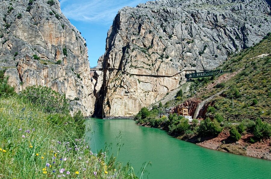 Reservoir beside the Caminito del Rey near El Chorro