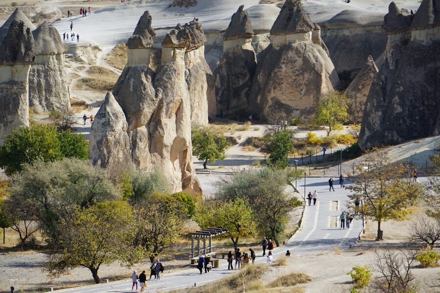 Overview of Cappadocia valley