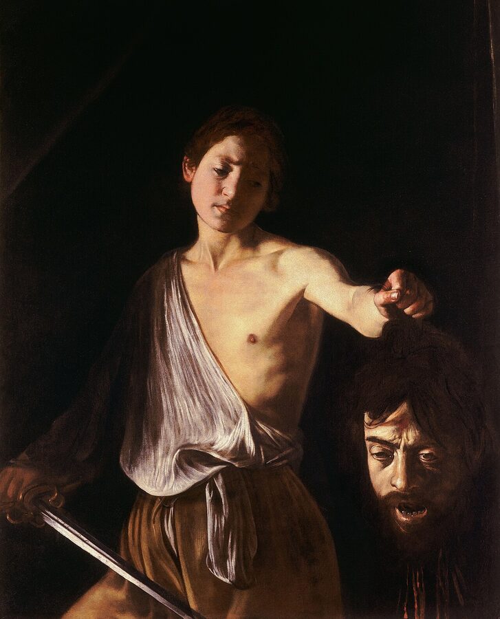 Caravaggio's David with the Head of Goliath at the Borghese Gallery