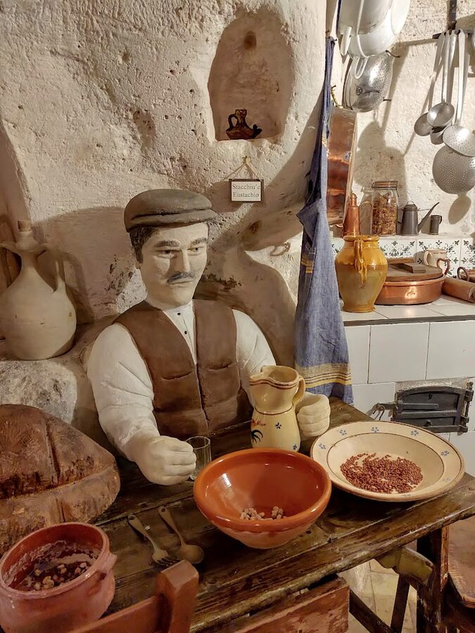 Casa Grotta Matera cave house interior