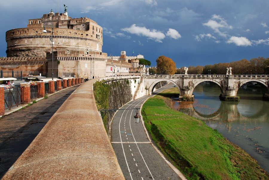 Castel Sant'Angelo and the Tiber bridge, Rome
