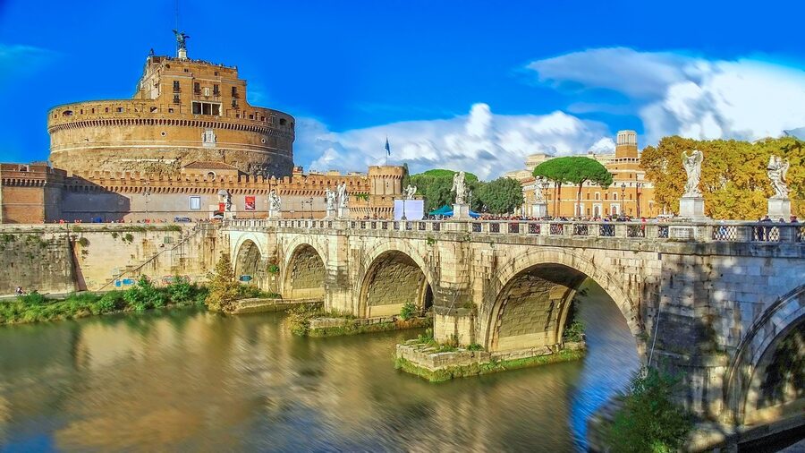 Castel Sant'Angelo and Ponte Sant'Angelo with Vatican history