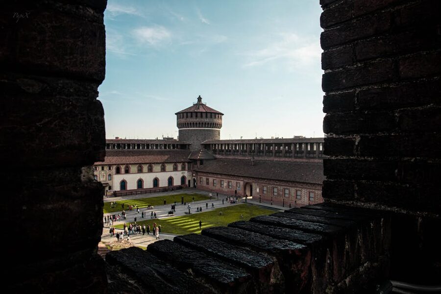 Castello Sforzesco Milan stunning view