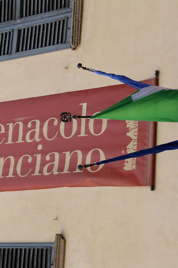 Interior view of the Cenacolo Vinciano museum in Milan
