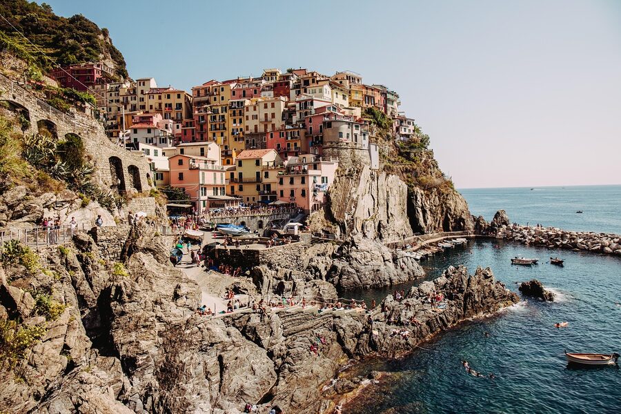 Cinque Terre village on Italian coast