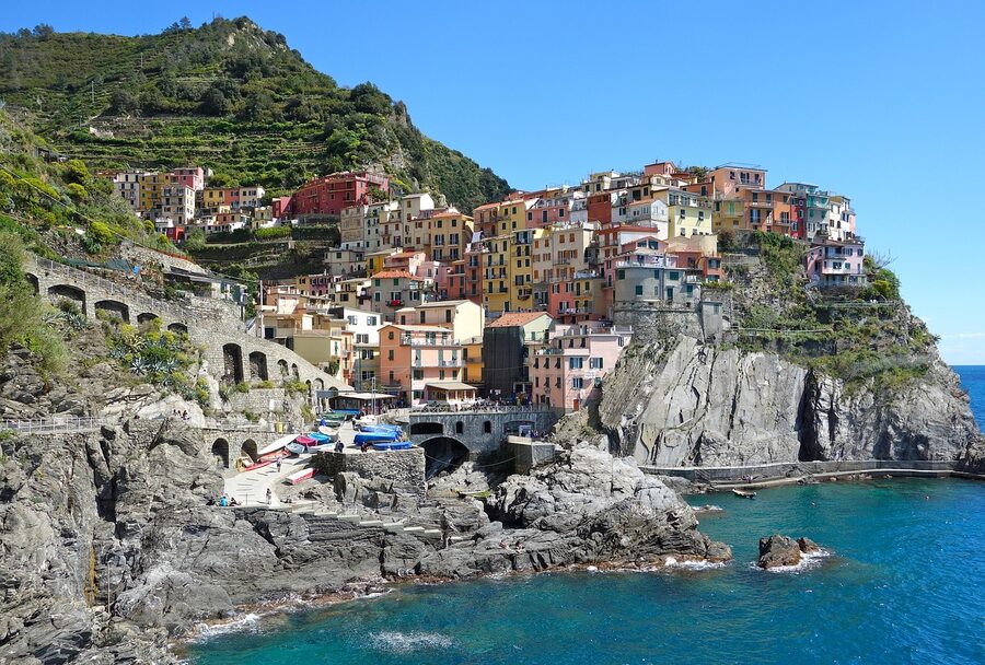 Riomaggiore colorful Cinque Terre Italy