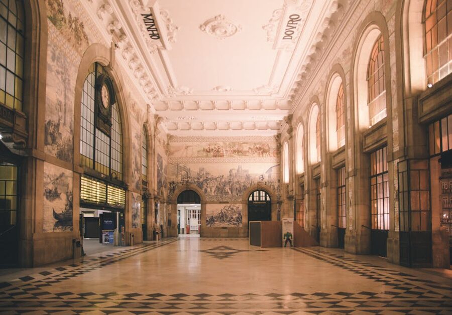 Sao Bento railway station interior ornate