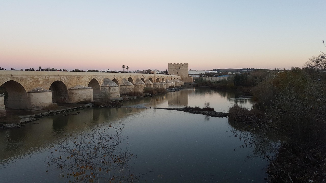 Córdoba Puente Romano sunset