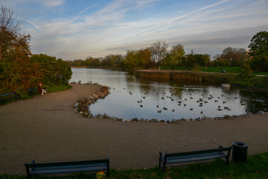 Stadsgraven canal separating Christianshavn from Amager in Copenhagen