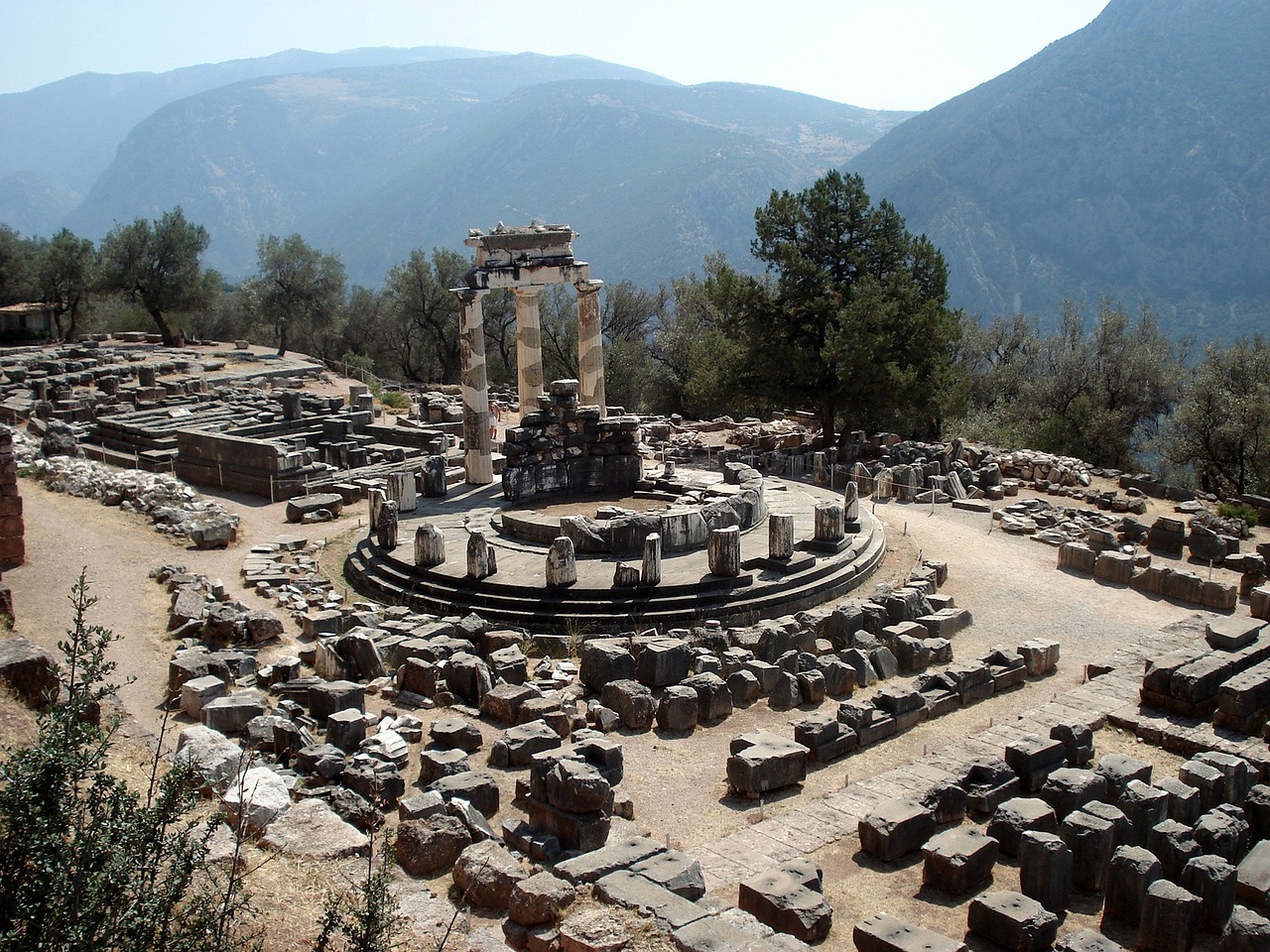The Delphi ancient site in Greece
