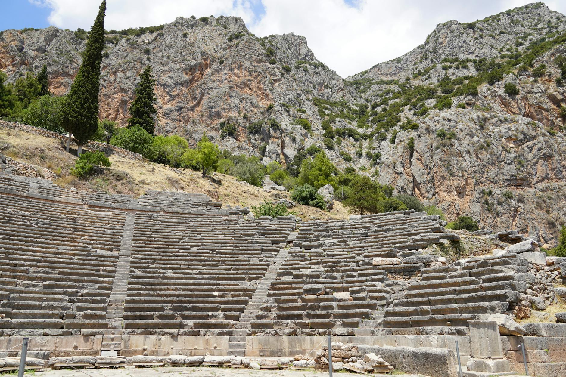 Greek theater ruins at Delphi