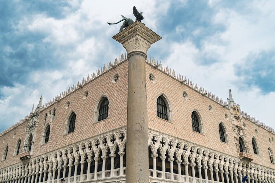 Doges Palace architectural detail Venice