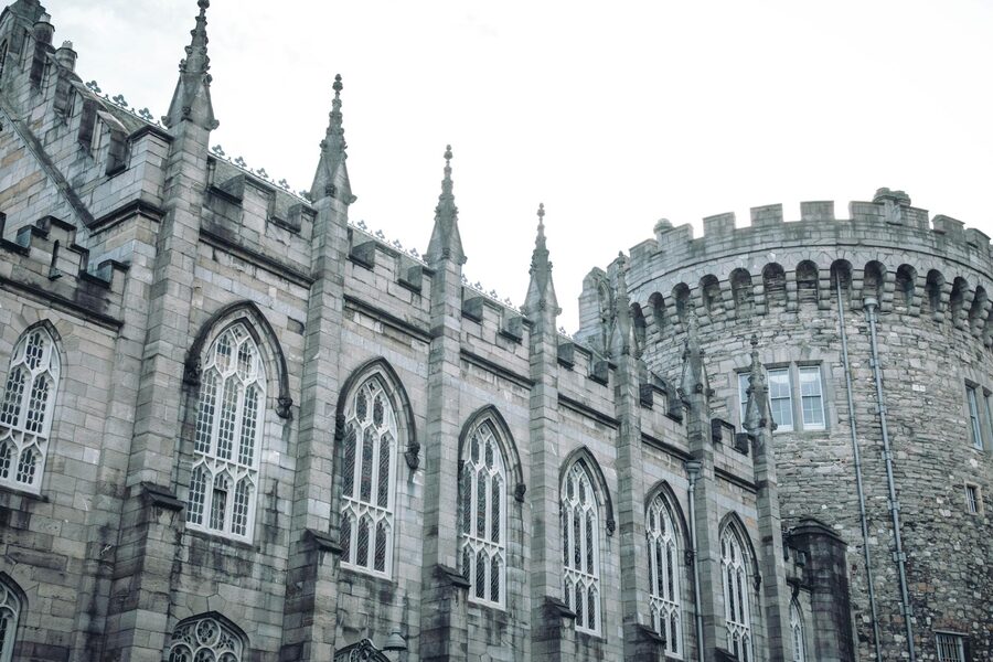Dublin Castle Gothic Revival chapel and tower
