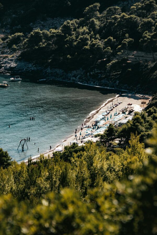 Beach on Lopud Island Croatia