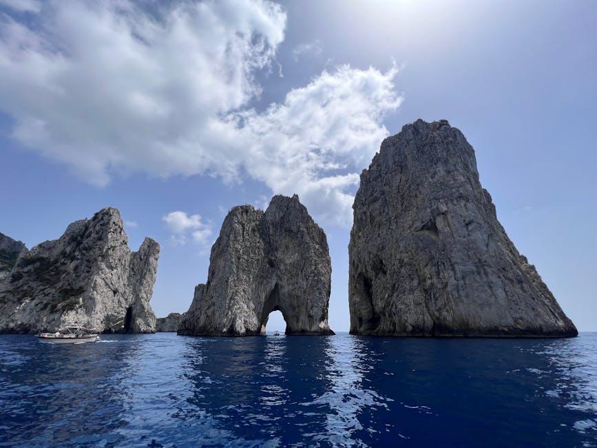 Faraglioni rock formations off Capri