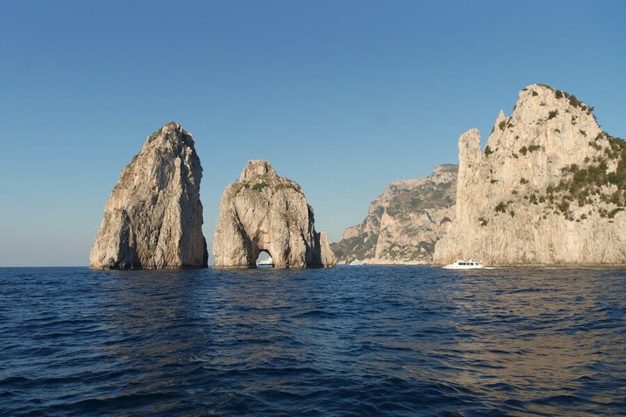 Faraglioni rocks along Capri coastline