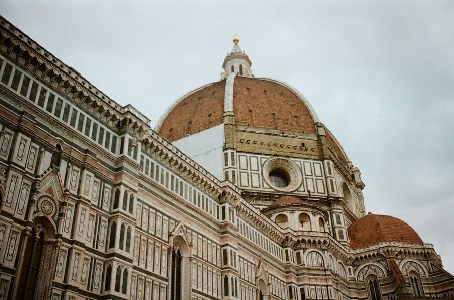 Florence Cathedral dome low angle view