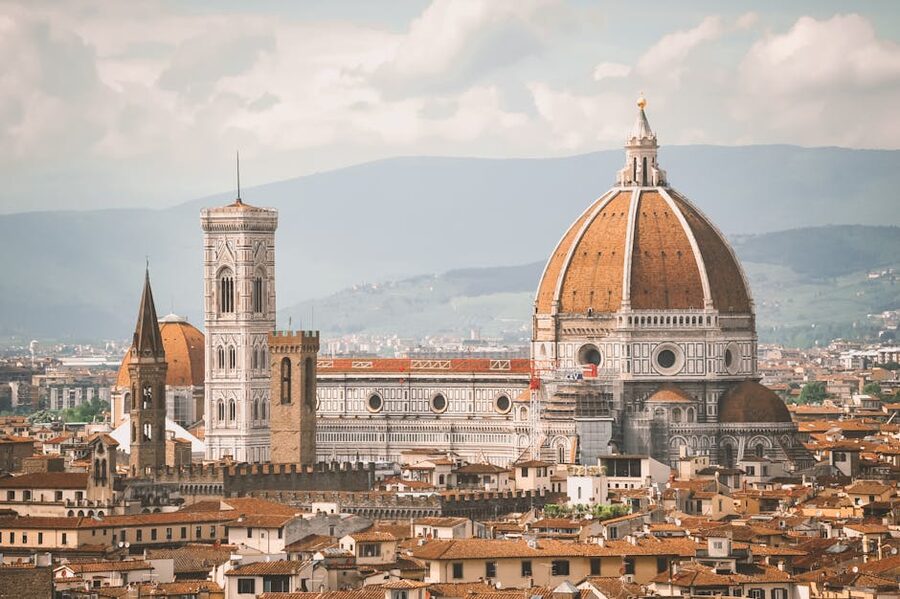 Florence Duomo and cityscape at dusk