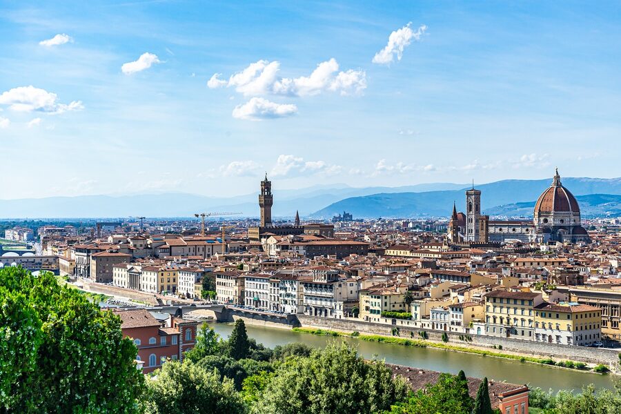 Florence panorama with Tuscany cathedral