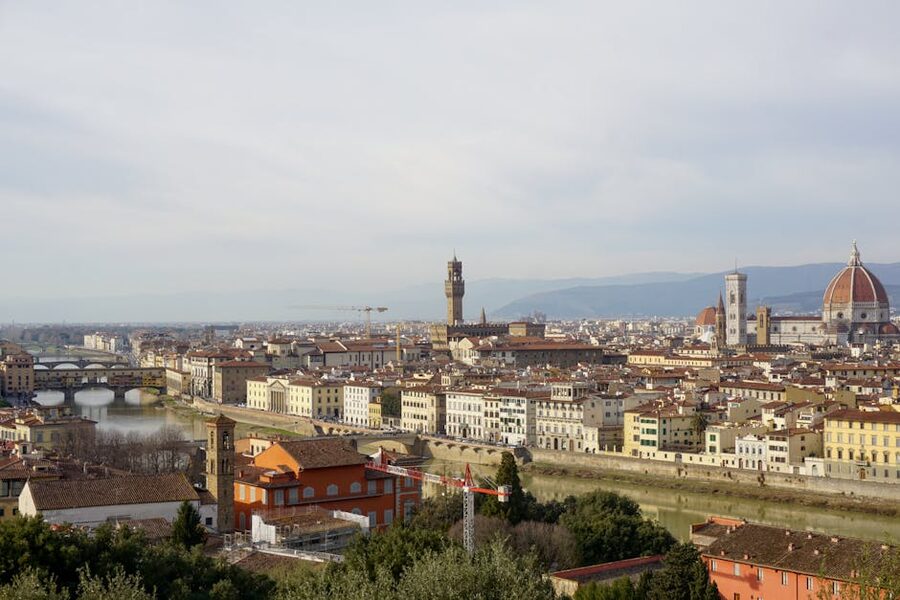 Florence Ponte Vecchio and Santa Maria del Fiore Cathedral