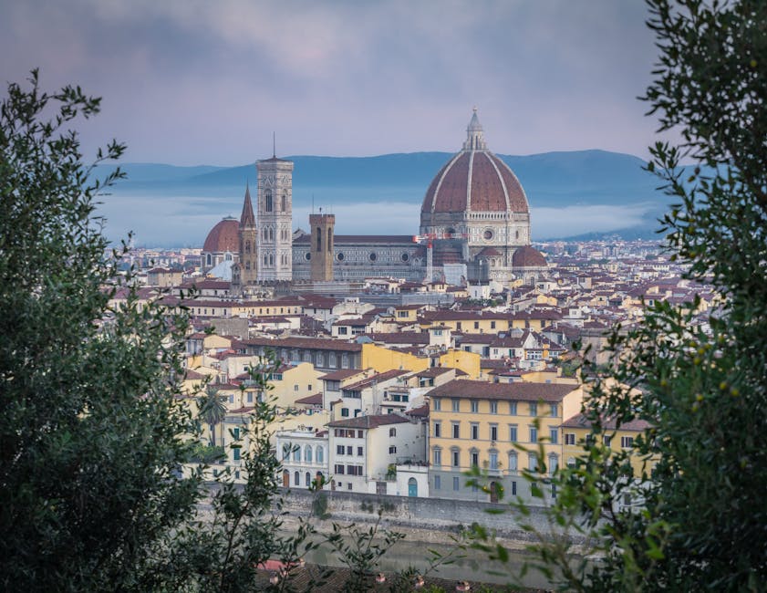 Florence skyline view