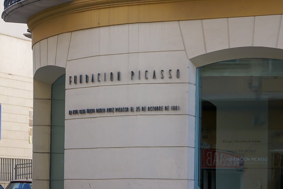 Fundacion Picasso Malaga facade on Plaza de la Merced