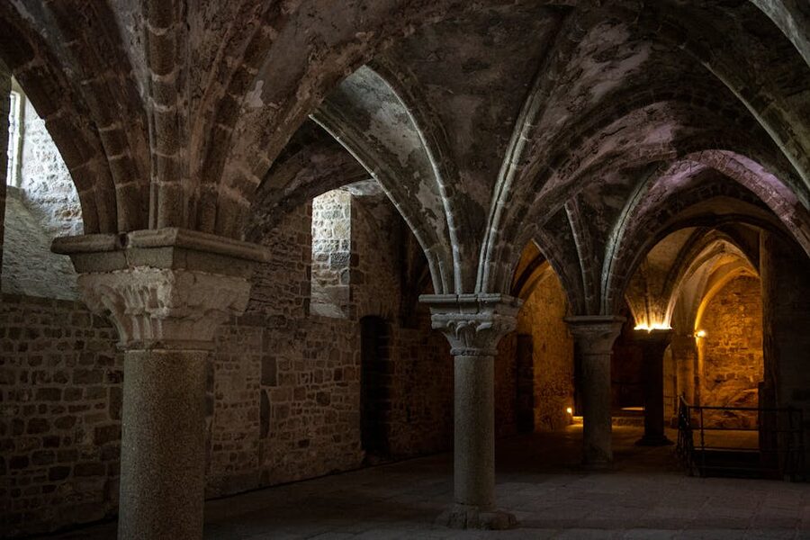 Gothic interior dramatic architecture