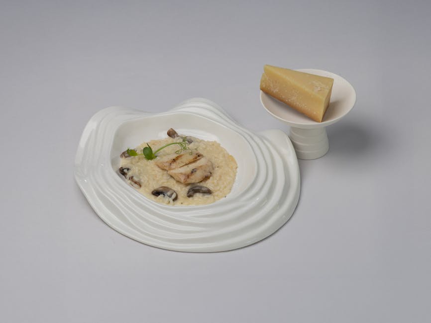 Gourmet risotto with mushrooms