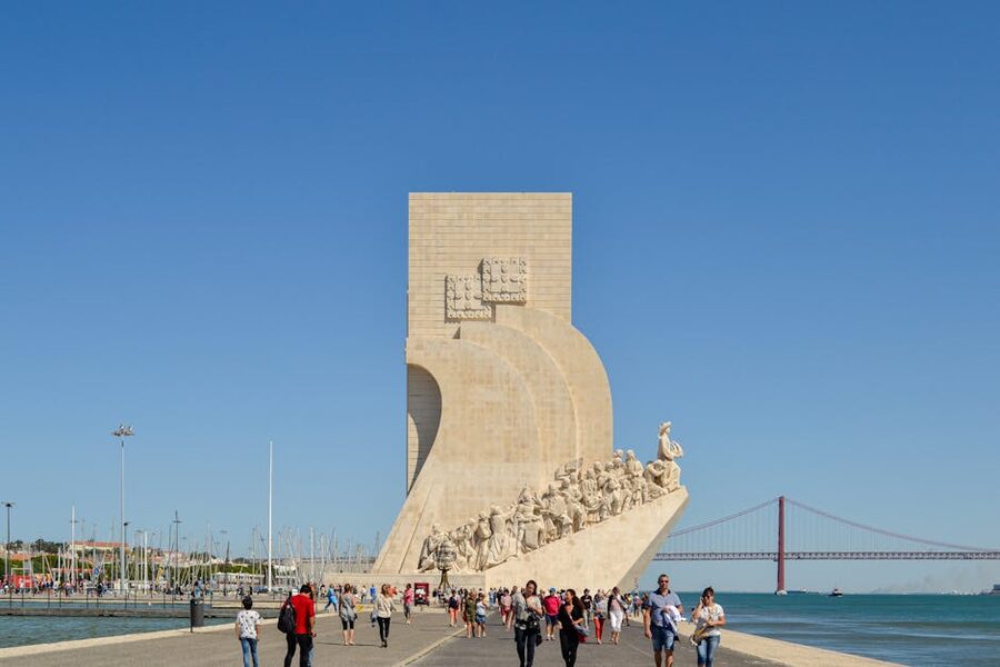 Lisbon Belem waterfront monument
