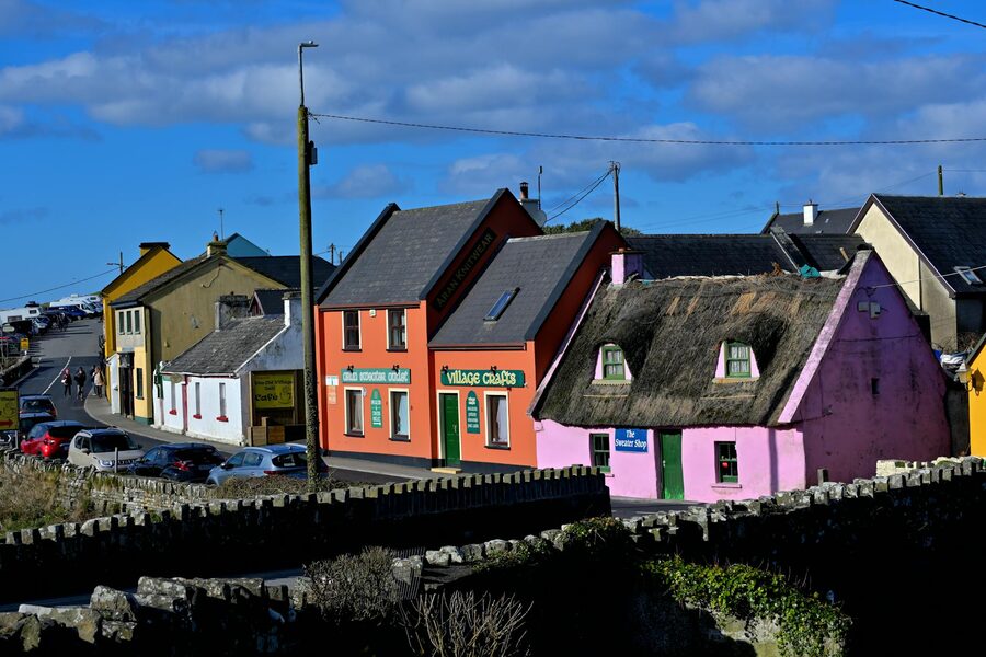 Doolin village in County Clare near the Cliffs of Moher