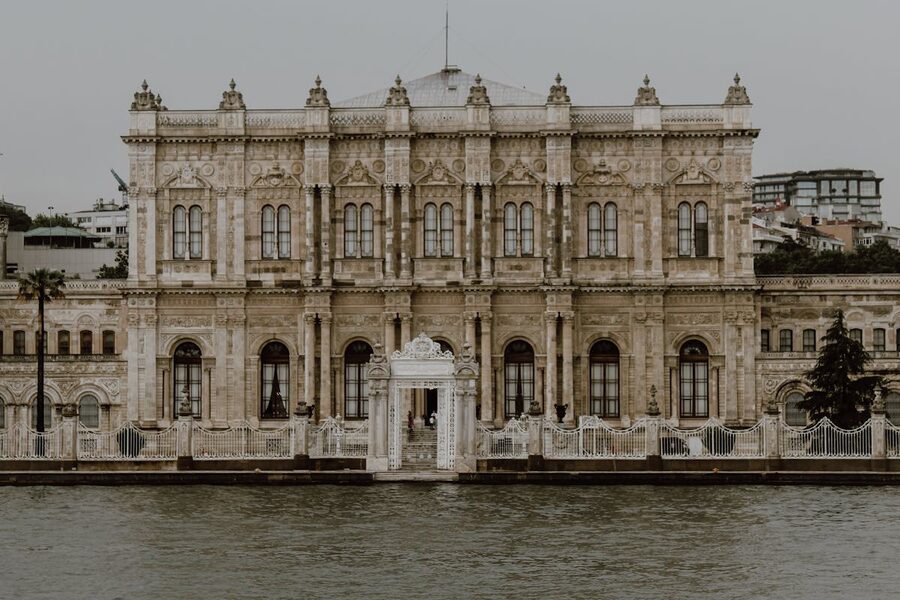Dolmabahce Palace along the Bosphorus in Istanbul