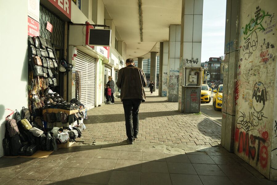 Kadikoy market scene in Istanbul