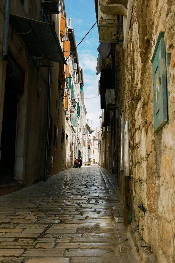 Historic alleyway in Croatian old town