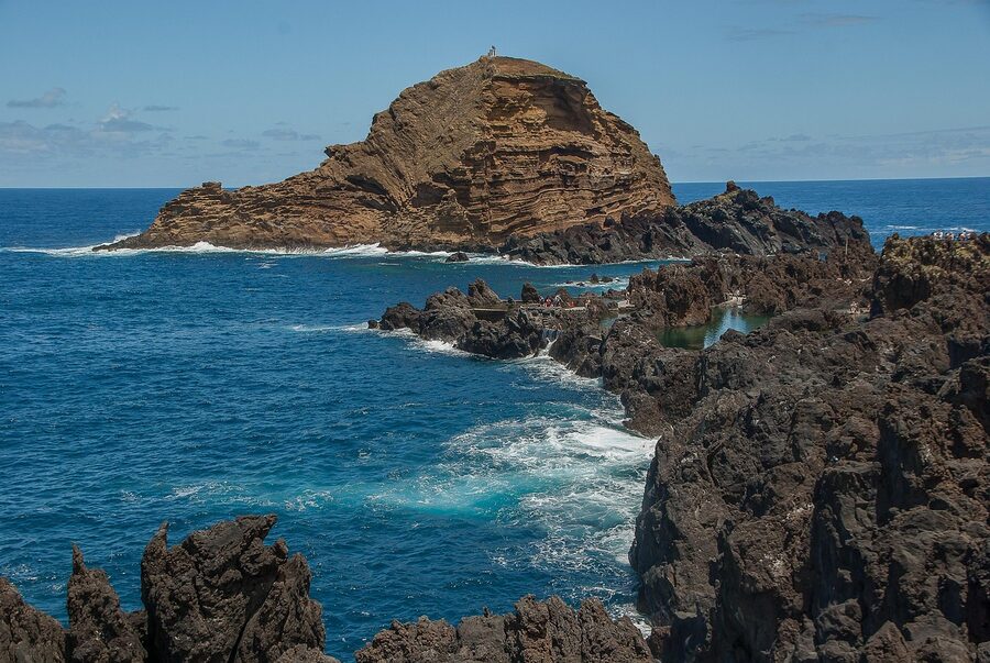 Porto Moniz volcanic rock coast Madeira