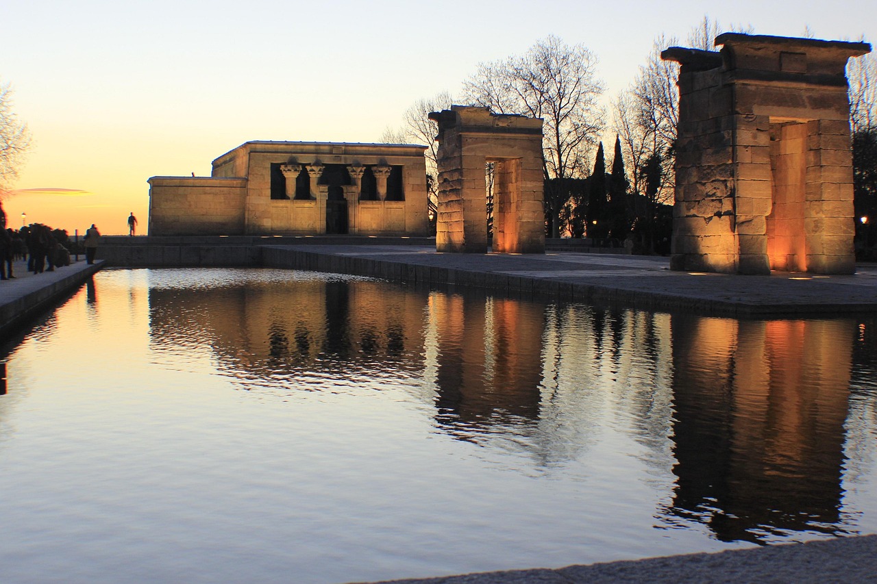 Madrid Temple of Debod sunset