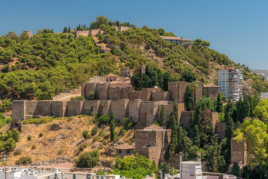 Alcazaba de Málaga overview exterior