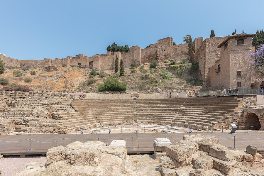 Roman theatre tiers Málaga amphitheatre