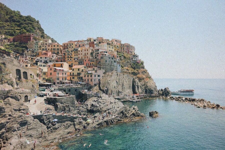 Manarola coastal architecture in Cinque Terre