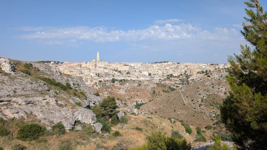 Matera panoramic cityscape